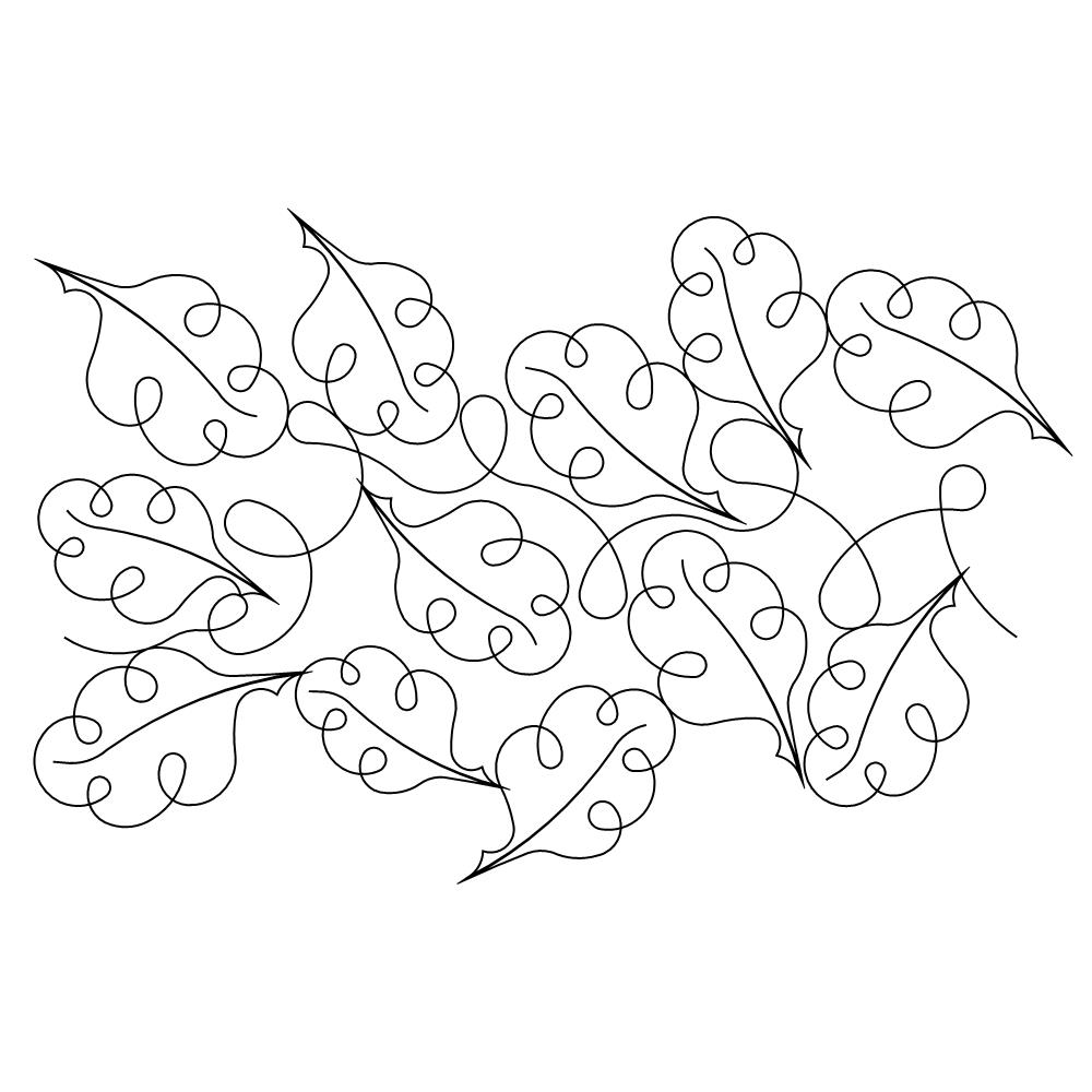 oak leaf e2e 002 - Edge to Edge Quilting Patterns